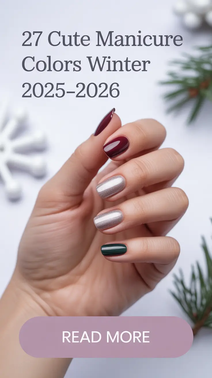 Cute Manicure Colors Winter 2025–2026 | Trend Guide