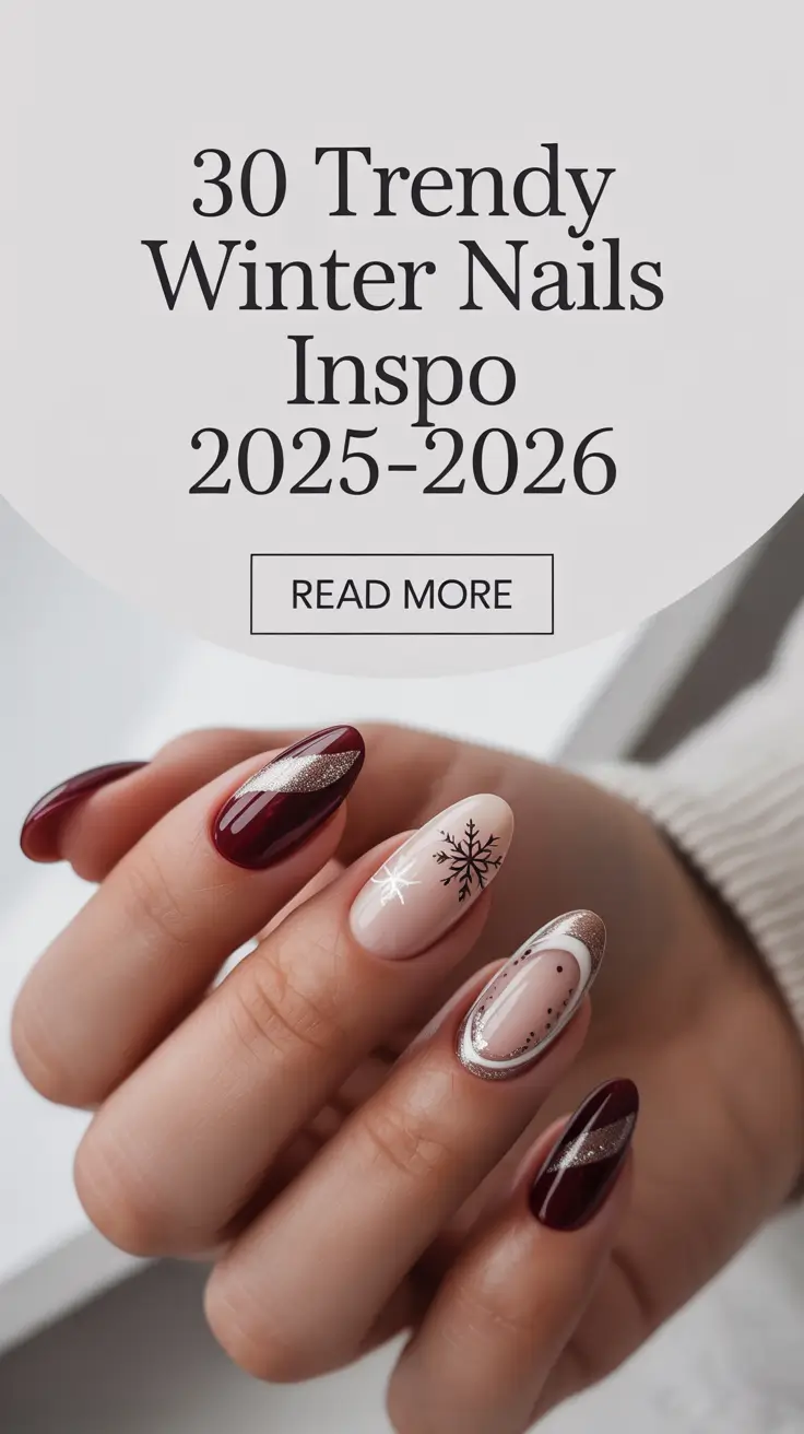 Trendy Winter Nails Inspo 2025–2026 — Aesthetic Winter Manicure Ideas